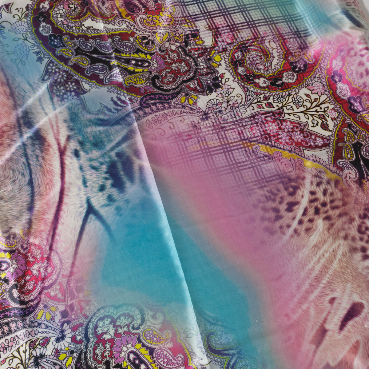 Matase naturala imprimata