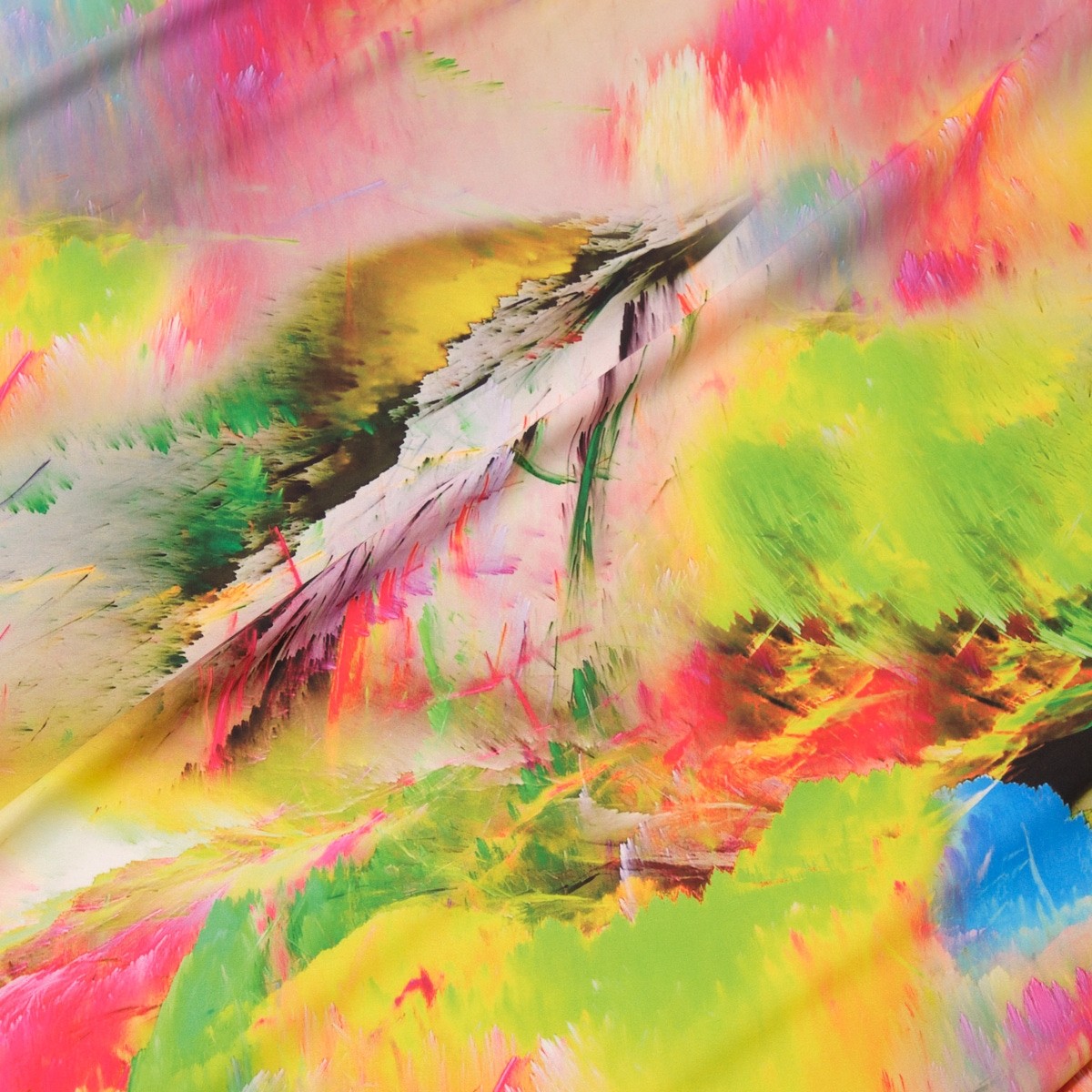 Matase sintetica imprimata