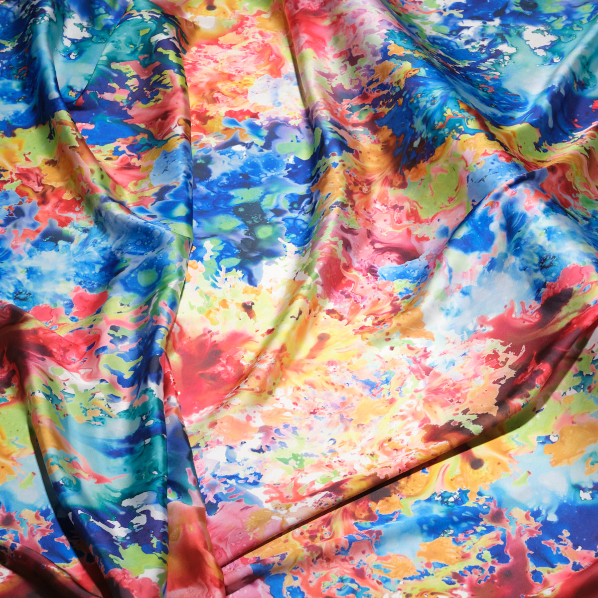 Matase imprimata digital pictura abstractă