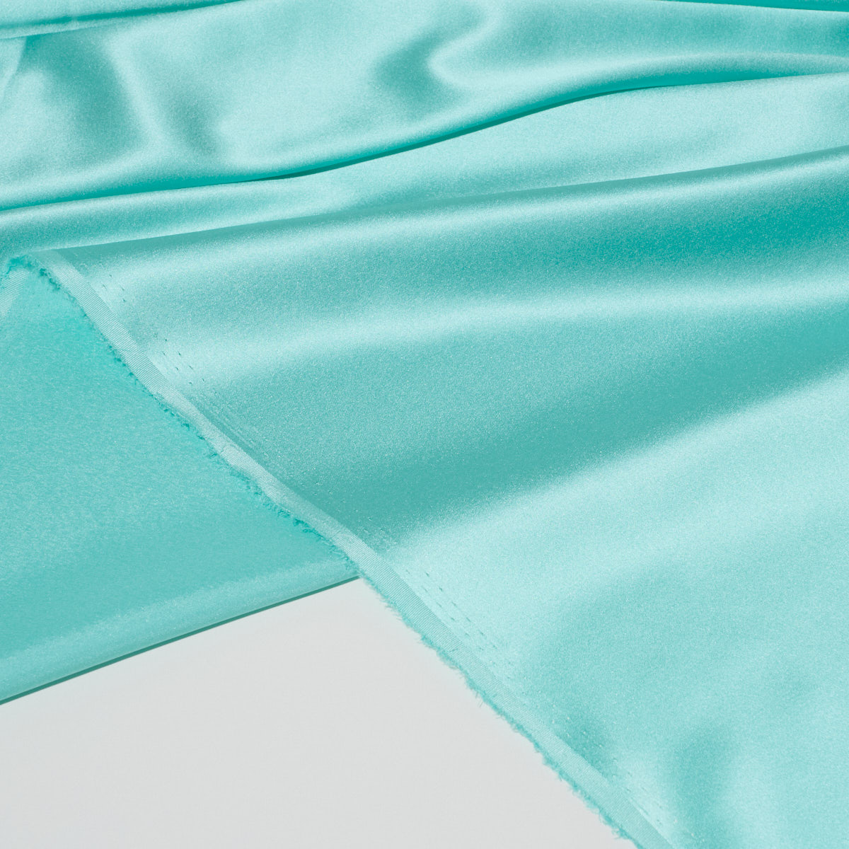 Matase naturala elastica turcoaz aqua