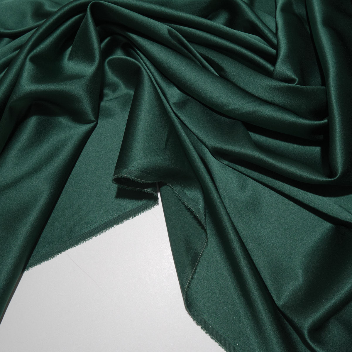 Matase naturala elastica Verde închis