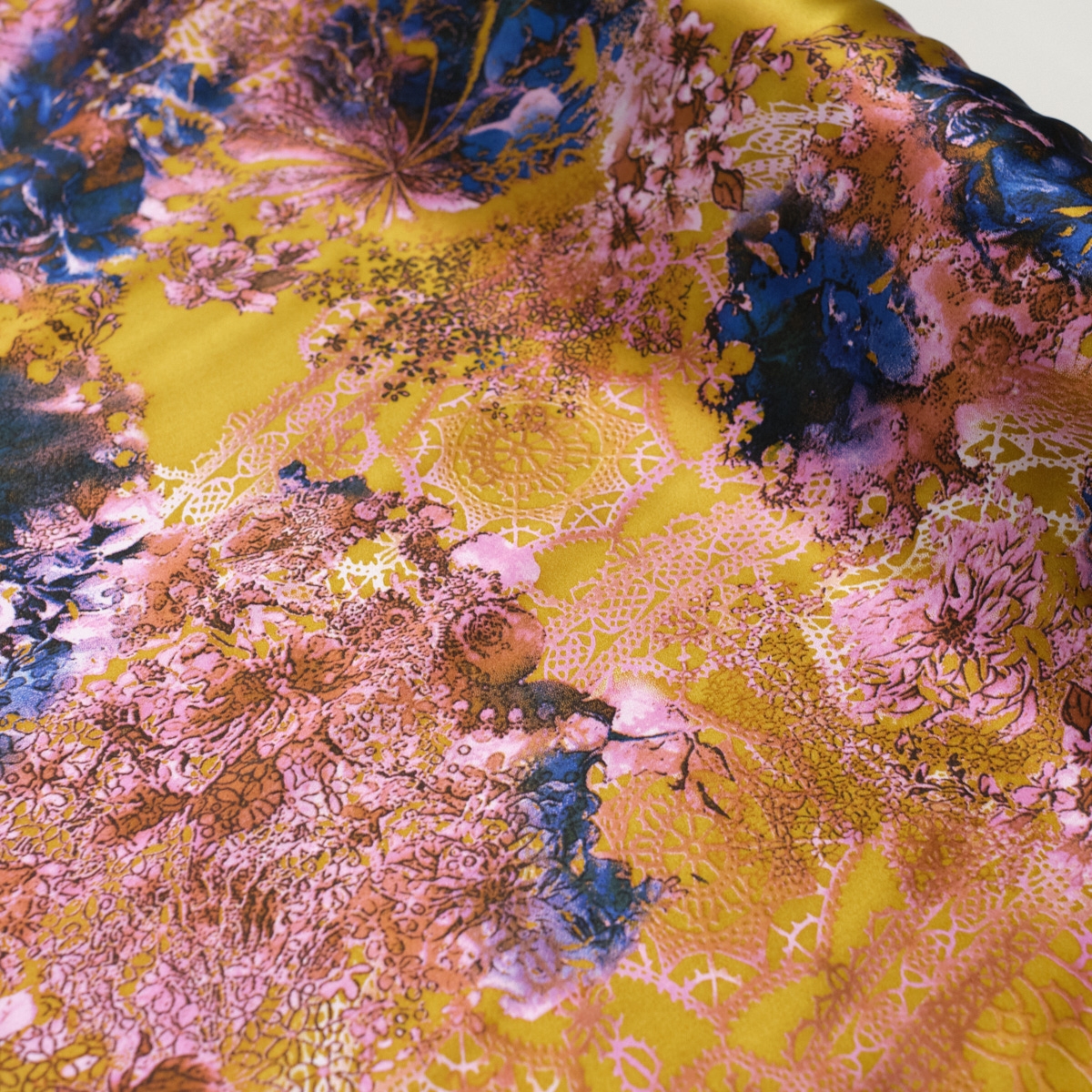 Matase naturala imprimata digital