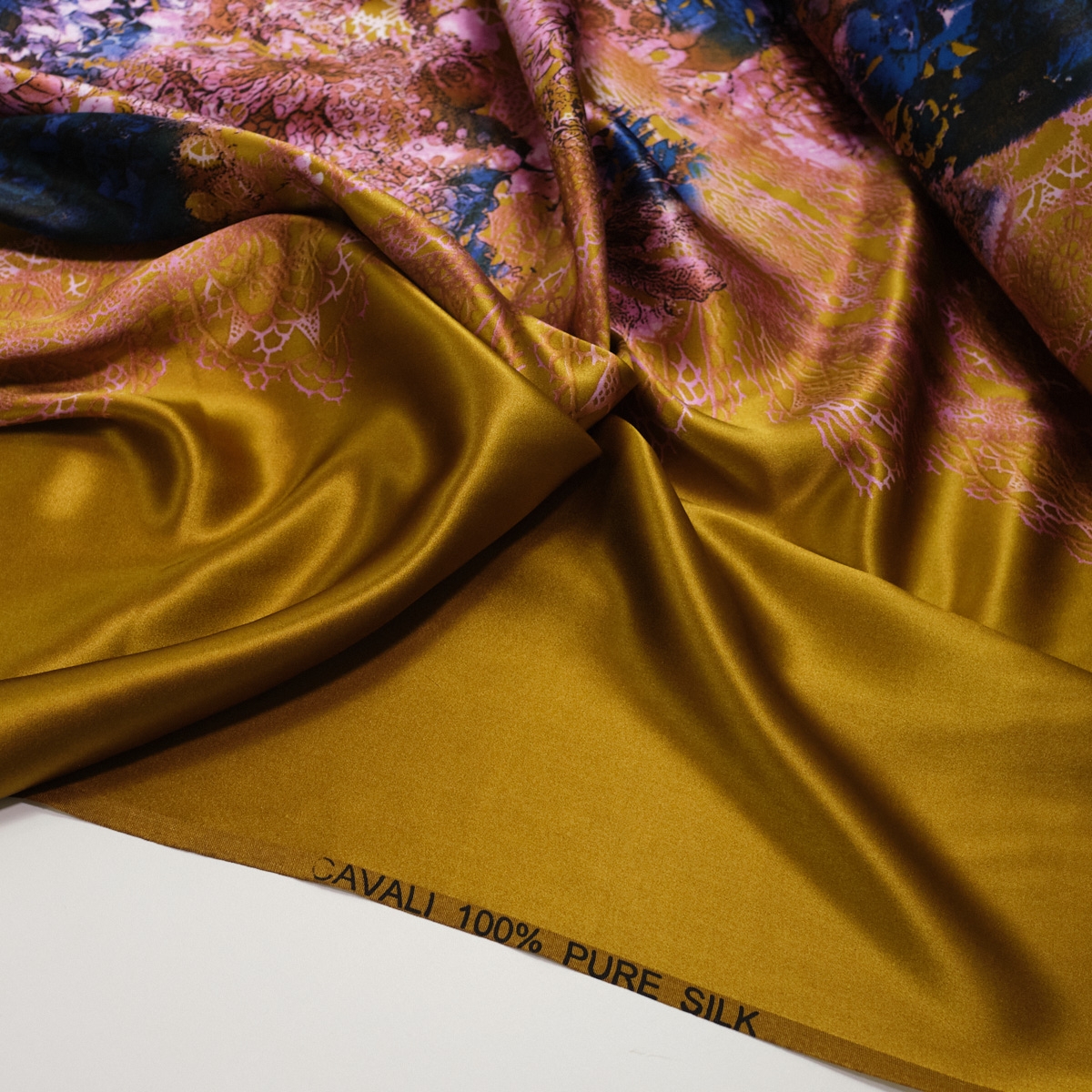 Matase naturala imprimata digital