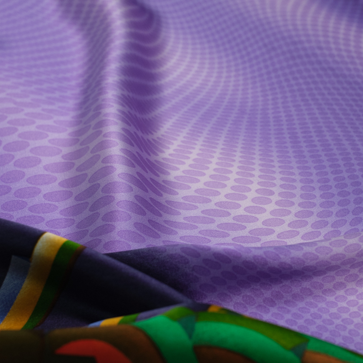 Matase naturala imprimata digital