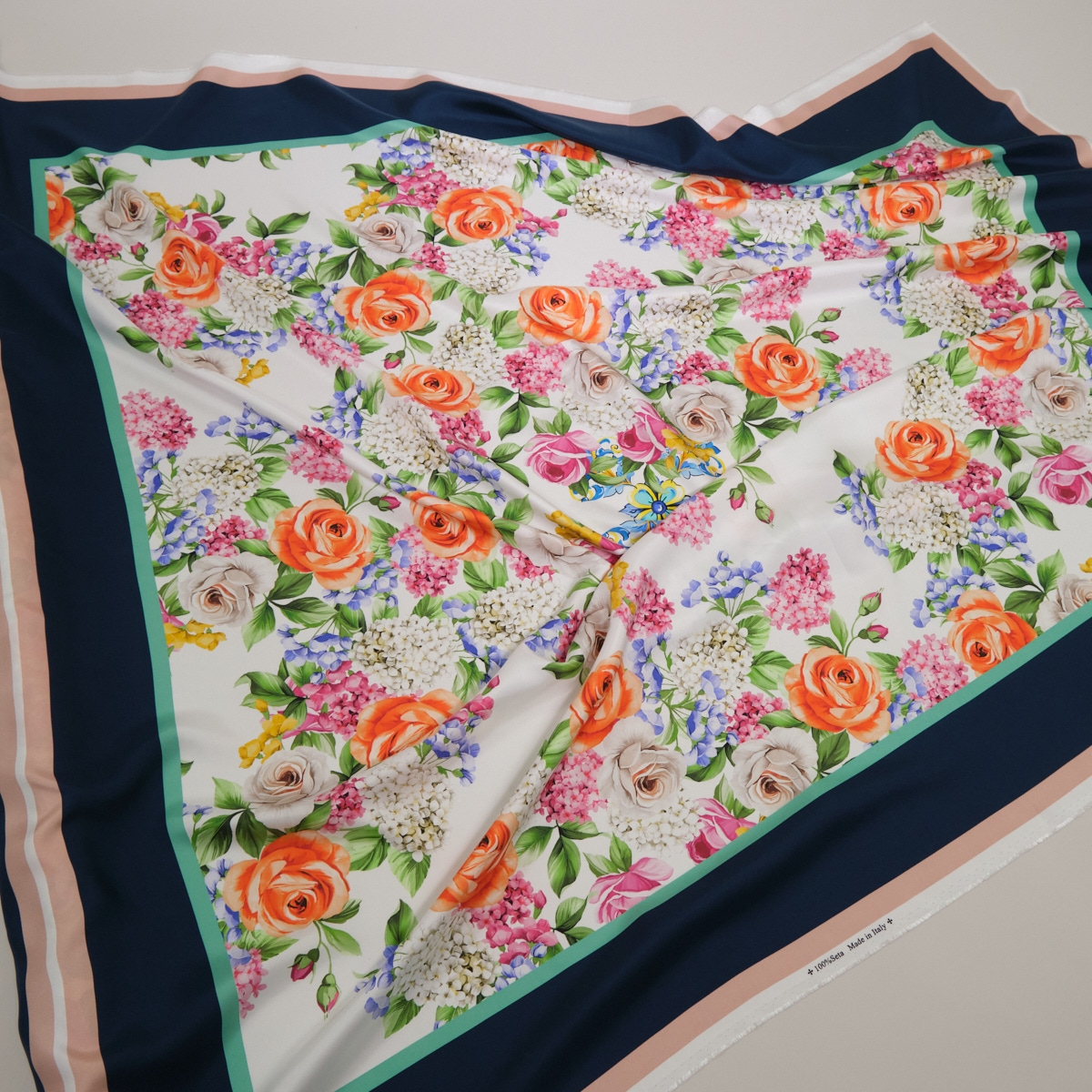 Matase naturala imprimata