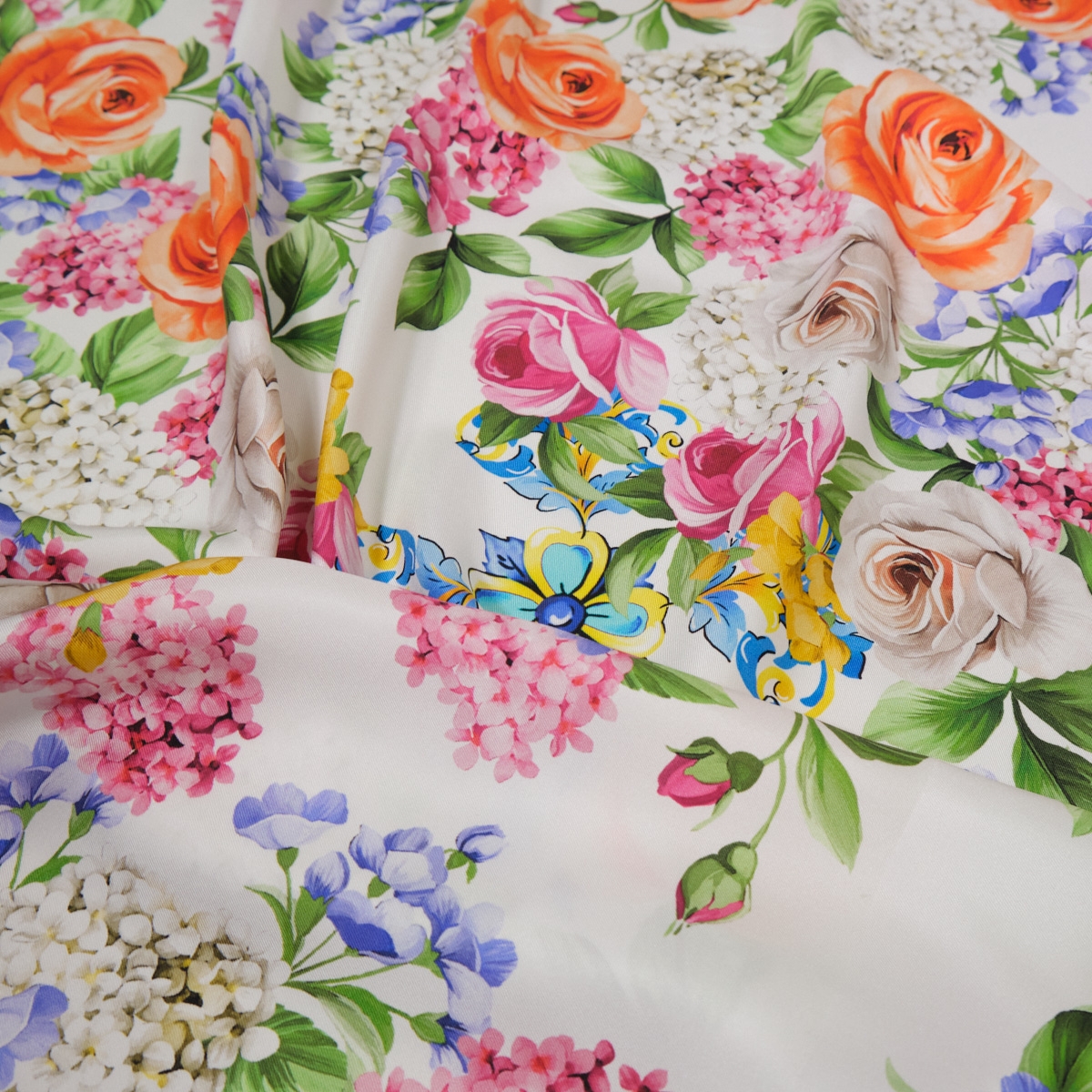 Matase naturala imprimata