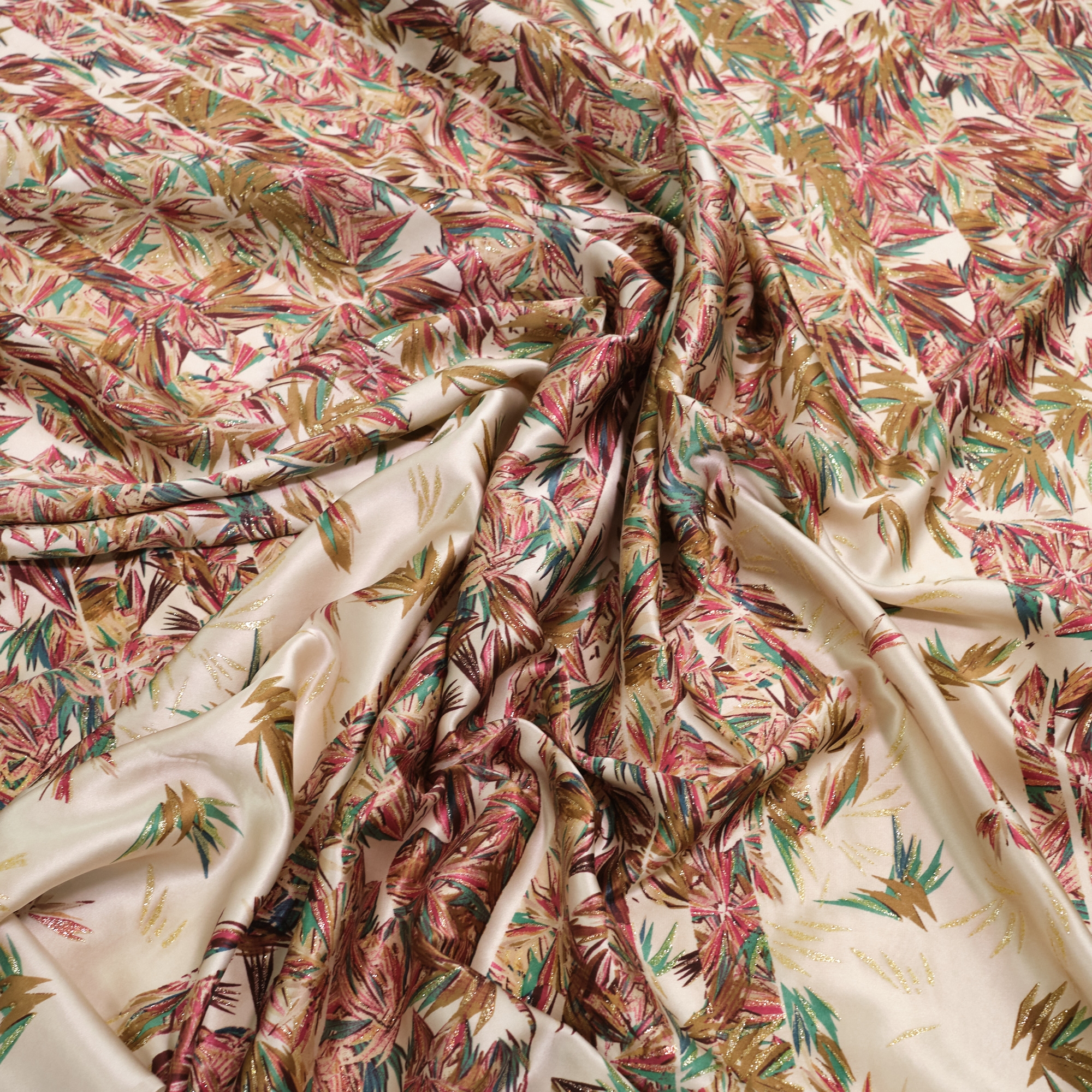 Matase naturala imprimata digital