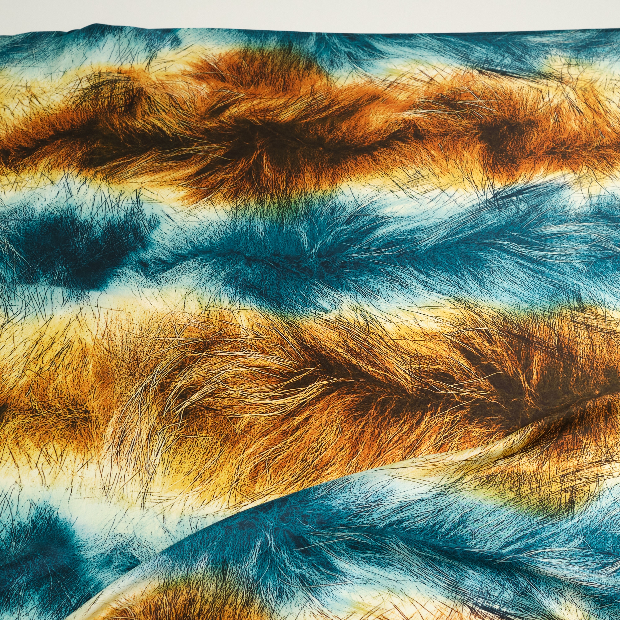 Matase naturala imprimata digital