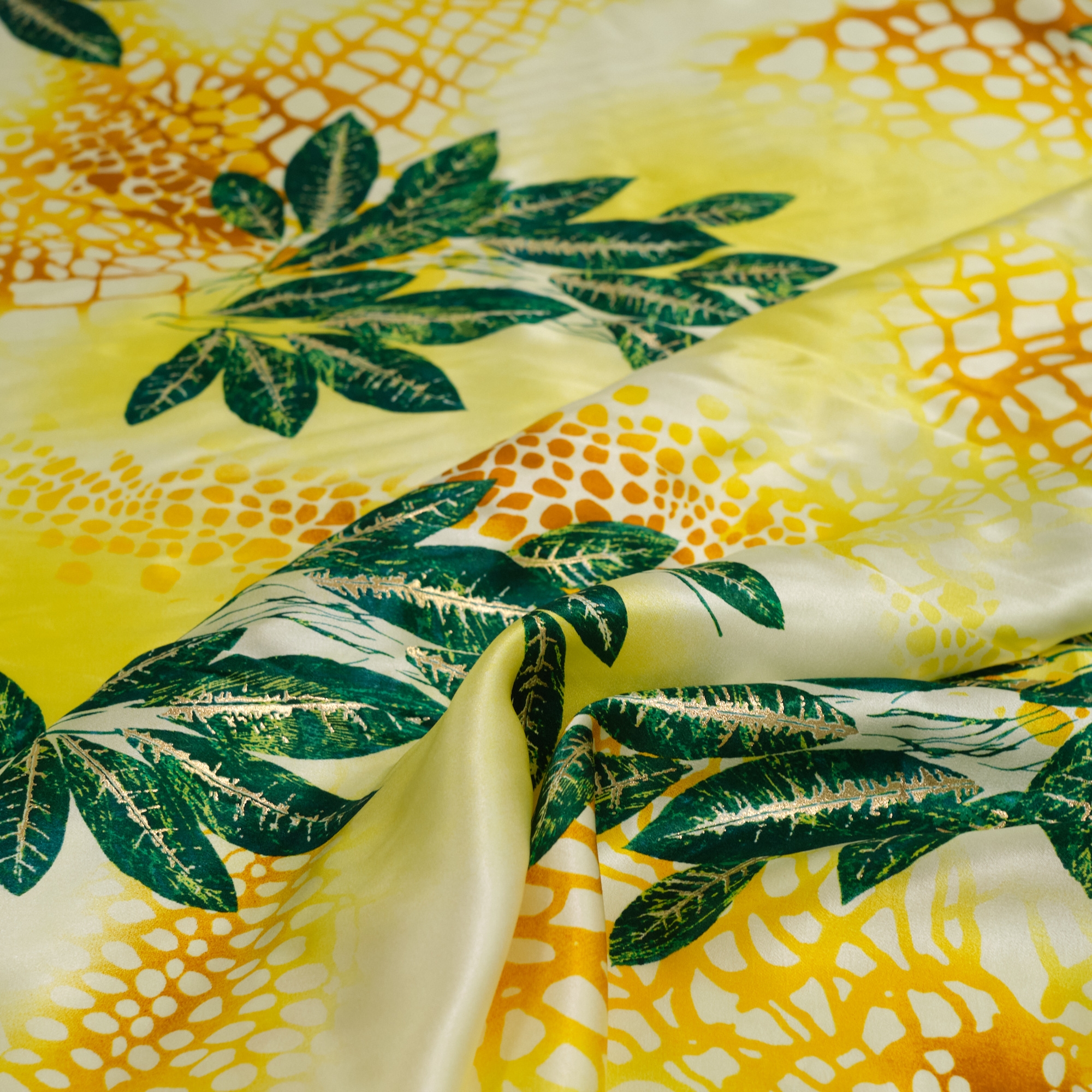 Matase naturala imprimata digital