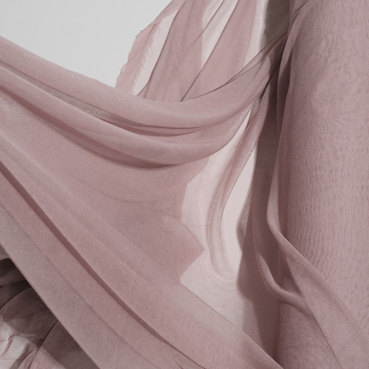 Tul de matase naturala roz pudra